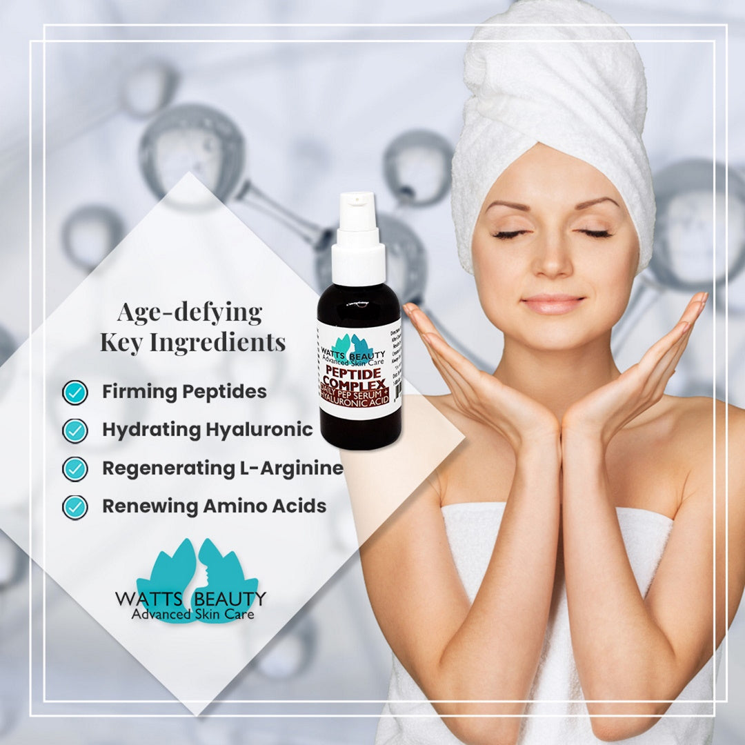 Watts Beauty Peptide Complex Wrinkle Serum - Face & Body Collagen Serum ...